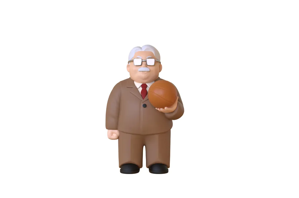 Cartoon Coach Anzai - Free 3D Print Model - MakerWorld