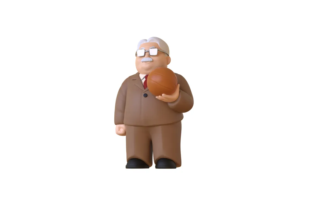 Cartoon Coach Anzai - Free 3D Print Model - MakerWorld