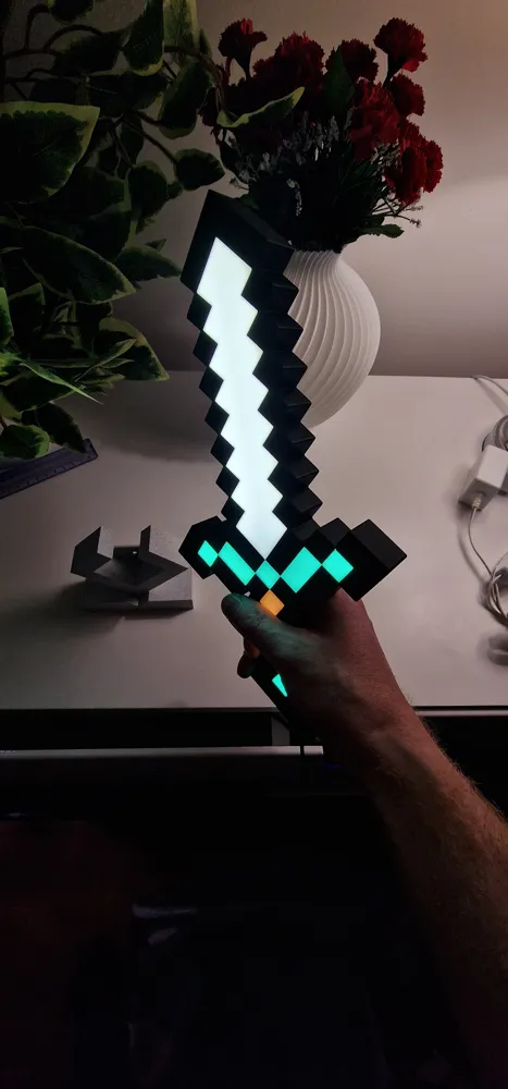 Minecraft Sword Lighting Lamp Decoration by ViMat MakerWorld: Download ...