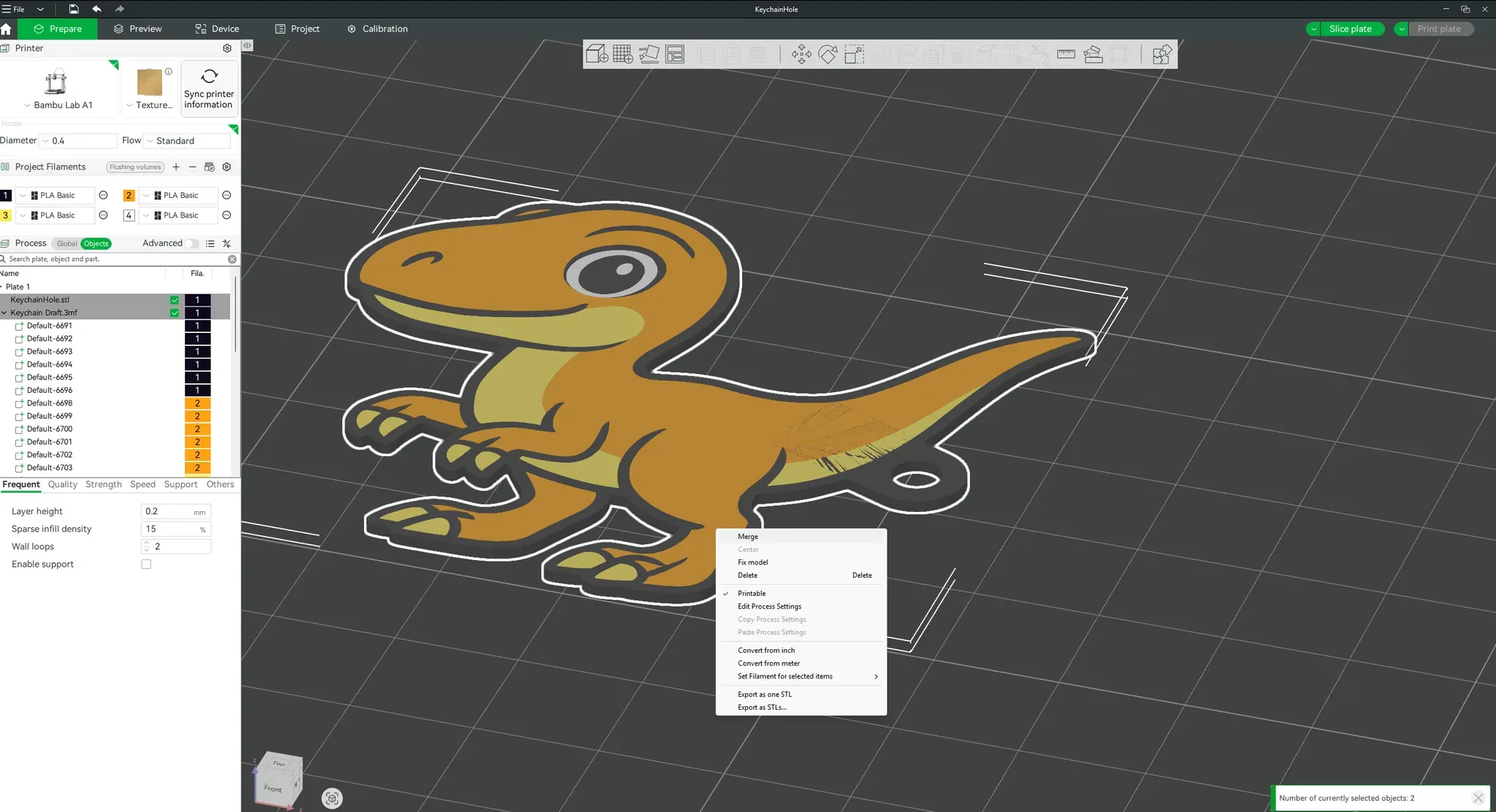 Guide: Add a Keychain Hole Attachment to Any Model by Kadszele ...
