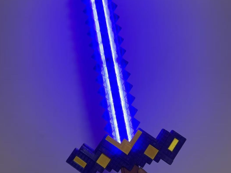 My World Diamond Sword Lightsaber Plate by zyj514613993 MakerWorld ...