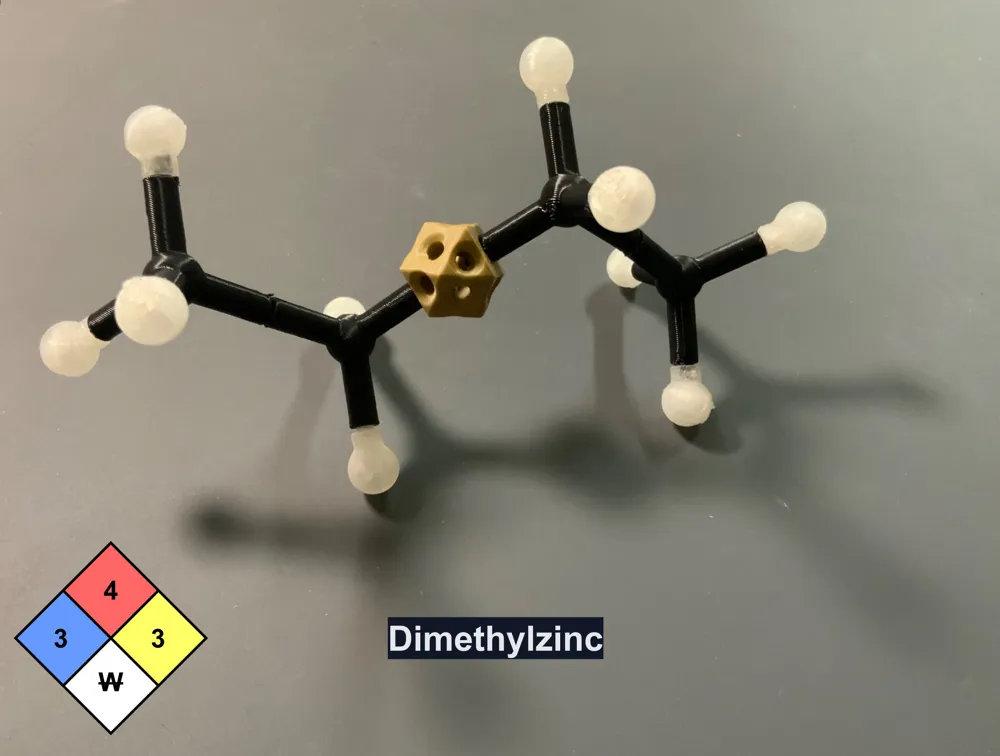 Ball-and-stick molecular model - Free 3D Print Model - MakerWorld