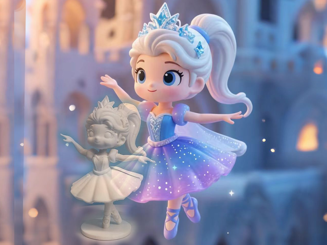Elsa the Ballerina by flower Sea MakerWorld: Download Free 3D Models