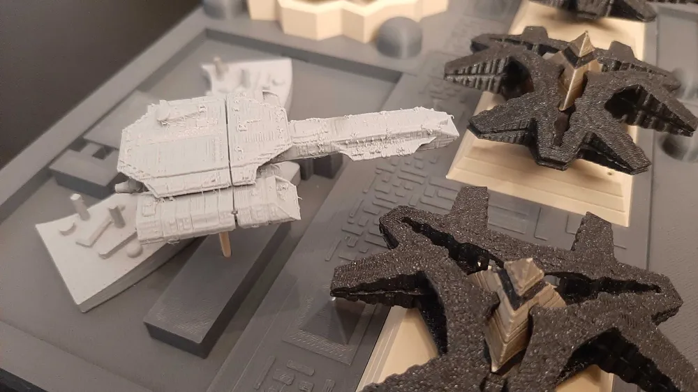 Attack on Delmak (Stargate Diorama) - Free 3D Print Model - MakerWorld