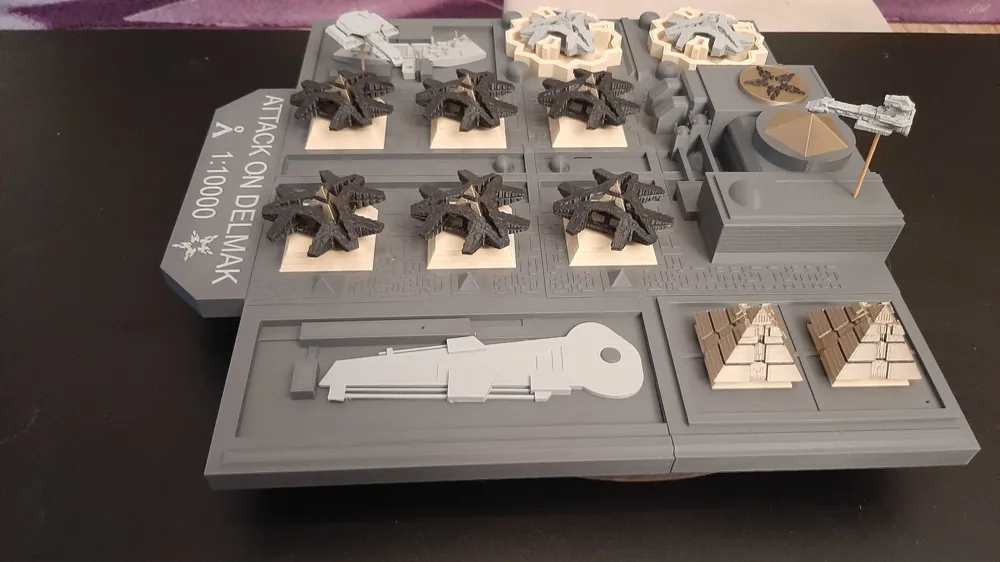 Attack on Delmak (Stargate Diorama) - Free 3D Print Model - MakerWorld
