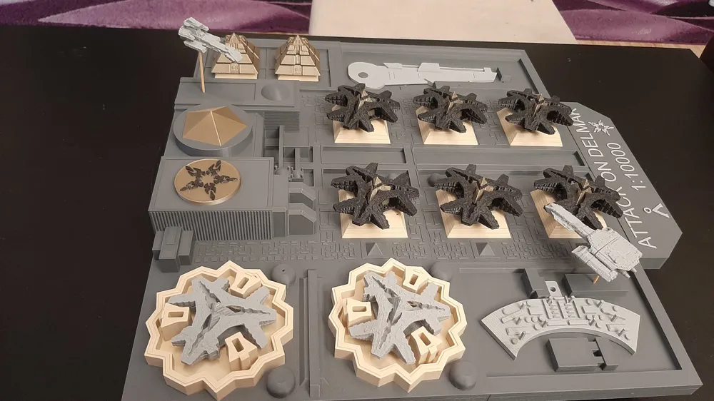 Attack on Delmak (Stargate Diorama) - Free 3D Print Model - MakerWorld