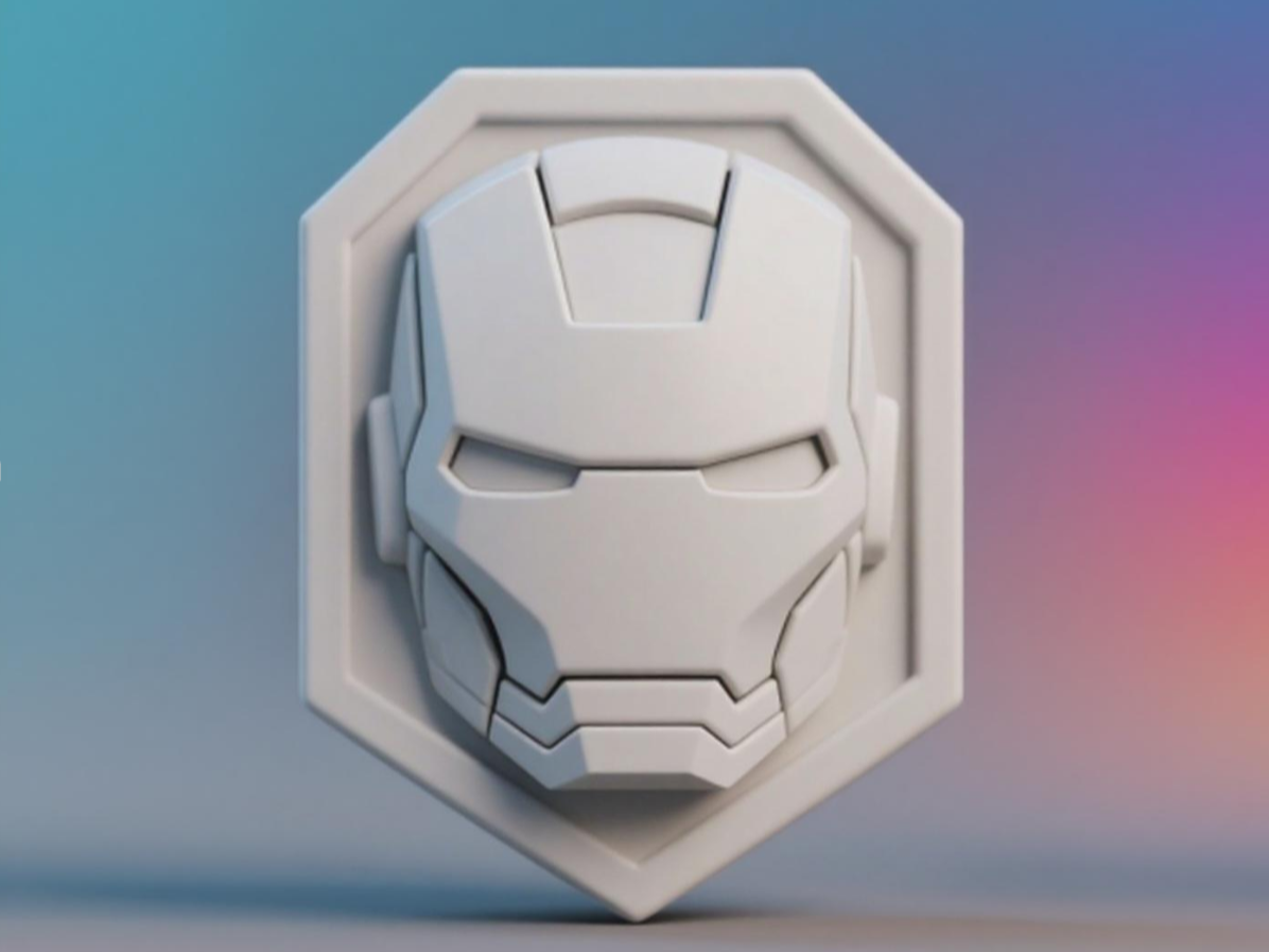 Iron Man 3D emblem by Ted_k MakerWorld: Download Free 3D Models