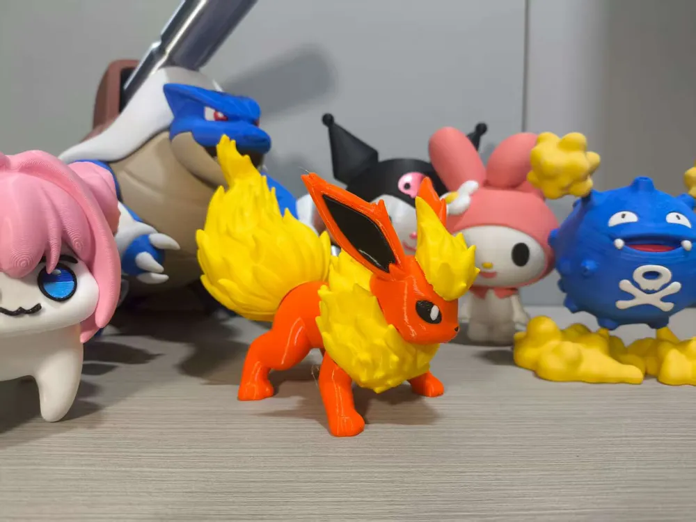 Pokemon Flareon Monochromatic Print Assembly Version (No AMS multicolor ...