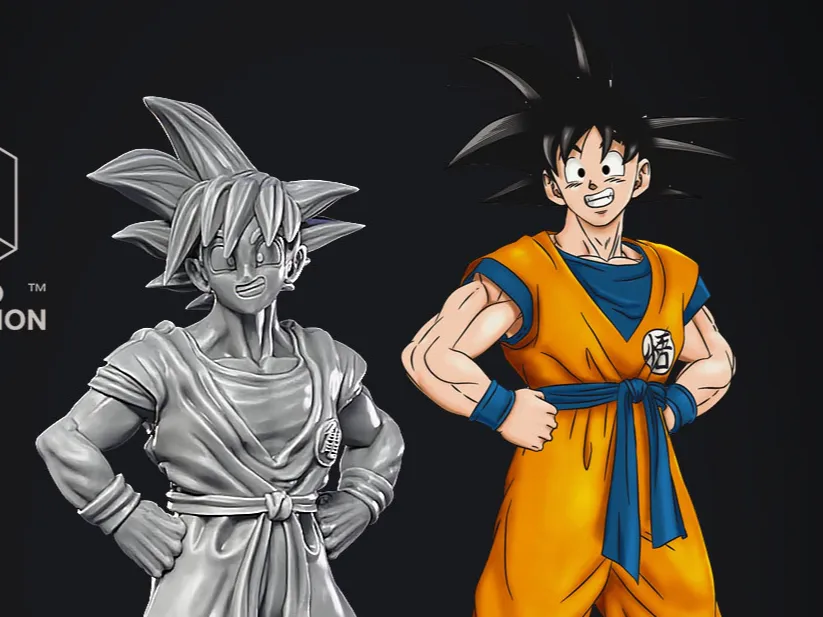 Goku Smiling - Dragon Ball Z - Fan Art by Printed Obsession MakerWorld ...