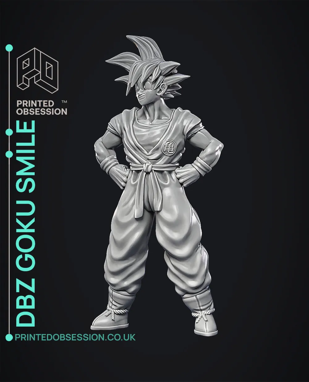 Goku Smiling - Dragon Ball Z - Fan Art by Printed Obsession MakerWorld ...