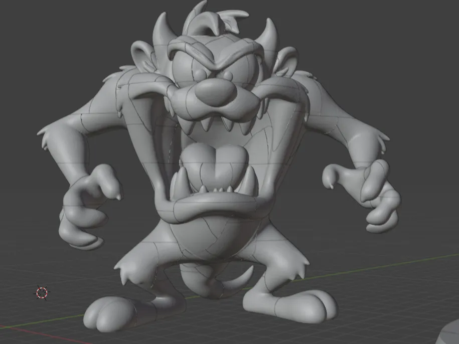 Life Size Tezz The Tasmanian Devil Cartoon Chaos - Free 3D Print Model ...