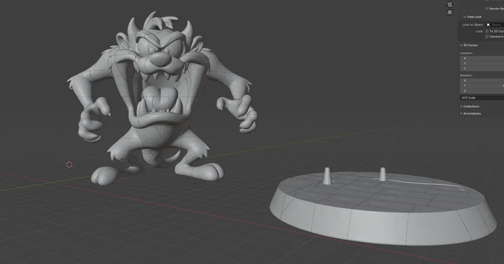 Life Size Tezz The Tasmanian Devil Cartoon Chaos - Free 3D Print Model - MakerWorld