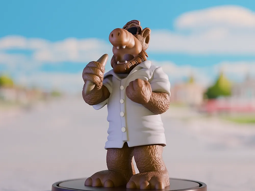 ALF Retro Figurine for TV Show Fans and Collectors by GeekSculpt3D ...