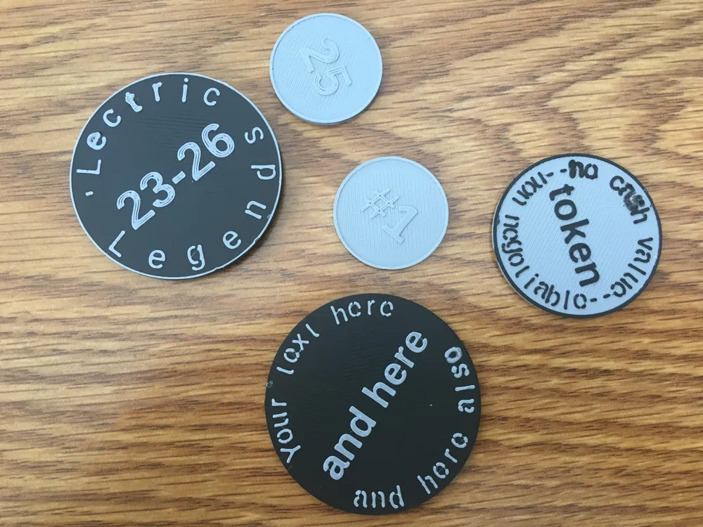 Customizable Coins - Free 3D Print Model - MakerWorld