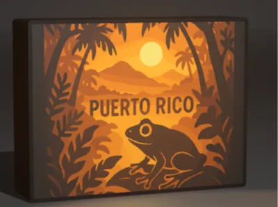 Lightbox “Puerto Rican Coquí” by PR3d MakerWorld: Download Free 3D Models