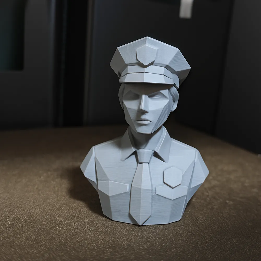 Police Officer - Lowpoly - Free 3D Print Model - MakerWorld
