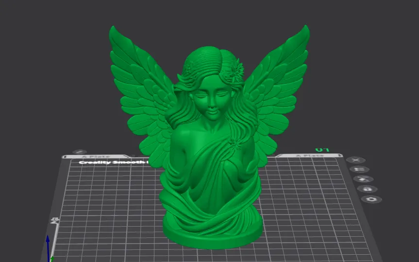 Half Body Fairy Bust 3D Printed Fantasy Sculpture by BROSCO STUDIO ...