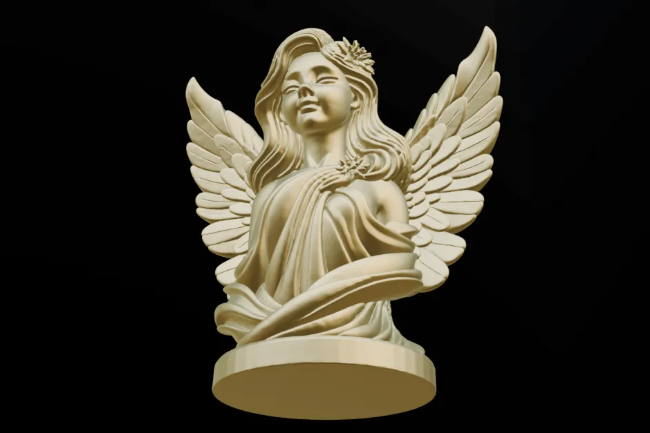 Half Body Fairy Bust 3D Printed Fantasy Sculpture by BROSCO STUDIO MakerWorld: Download Free 3D ...