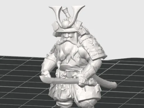D&D Dwarven Samurai - Free 3D Print Model - MakerWorld