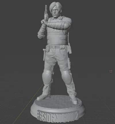 Life Size Leon S Kennedy Resident Evil 2 Edition - Free 3D Print Model ...