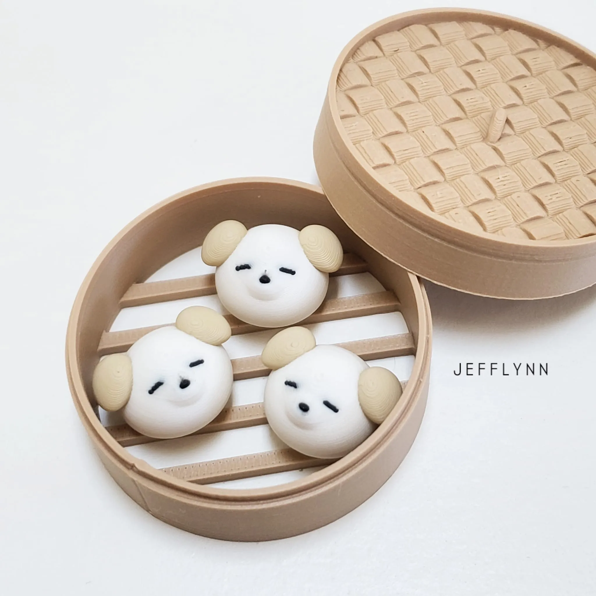 Frog Bun Fidget Keychain (Dim Sum) by Jefflynn MakerWorld: Download ...