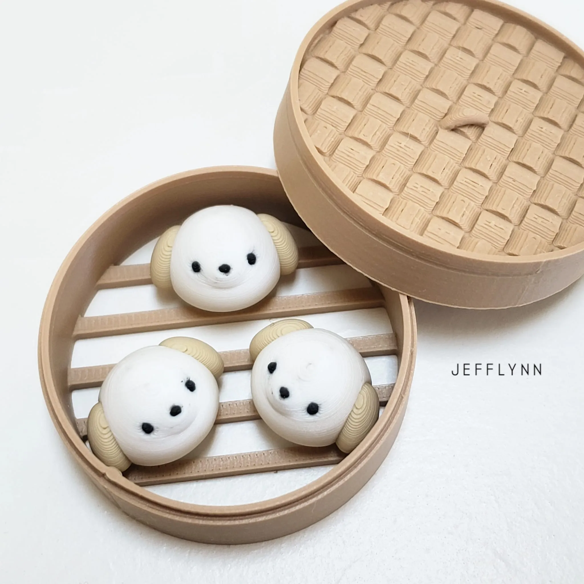 Frog Bun Fidget Keychain (Dim Sum) by Jefflynn MakerWorld: Download ...