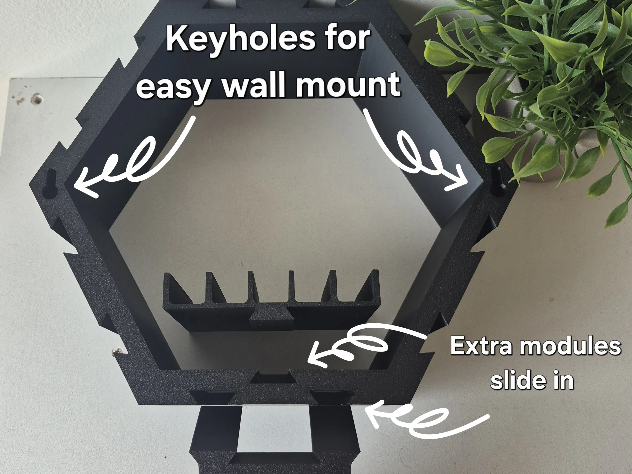 HexaRack - Modular Wall Organizer by Nismo3Dprint MakerWorld: Download ...