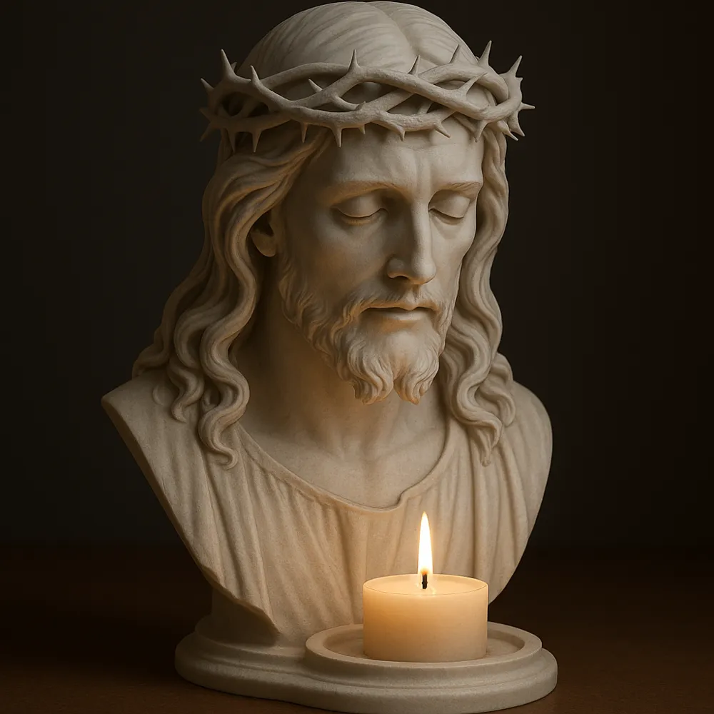Candle Christ by Inventarix MakerWorld: Download Free 3D Models