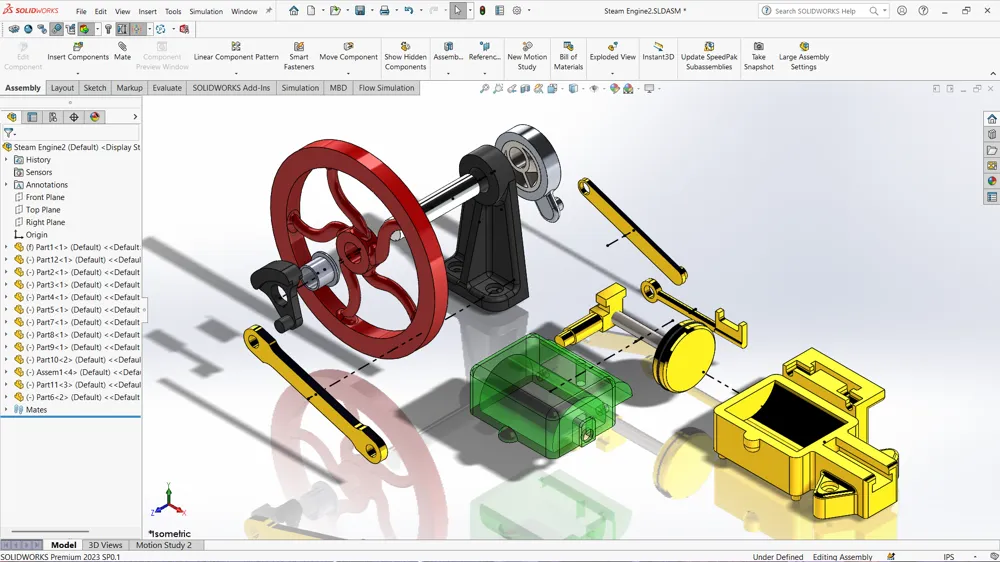 Steam Engine - Free 3D Print Model - MakerWorld