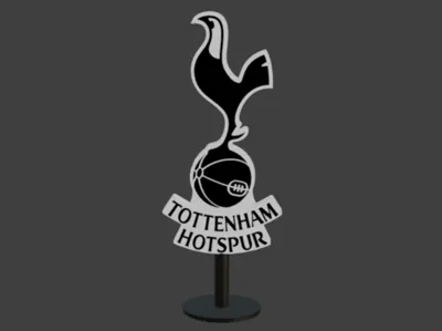 tottenham hotspur logo badge by Simon MakerWorld: Download Free 3D Models