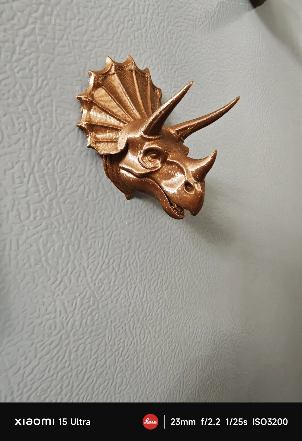 Triceratops Dinosaur Head Sculpture Refrigerator Magnet (Can be ...