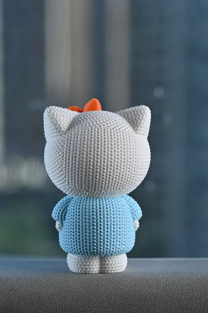 Knitted Hello Kitty - Free 3D Print Model - MakerWorld