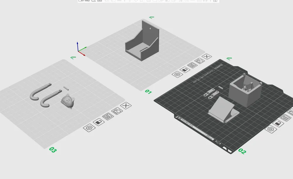 Cat key holder enhanced version with single hanger - Free 3D Print ...