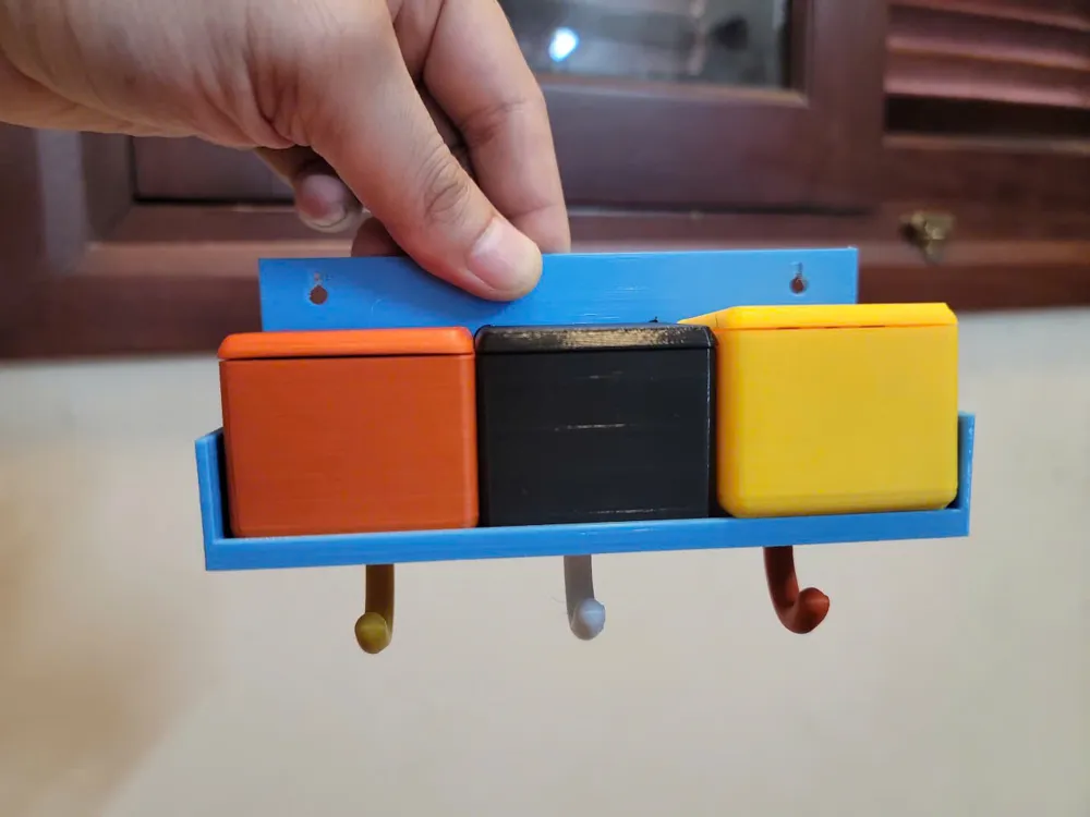 Cat key holder enhanced version with single hanger - Free 3D Print ...