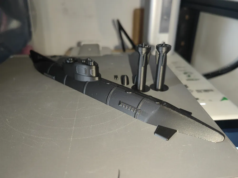 German WWII Mini Submarine by 天门计划 MakerWorld: Download Free 3D Models