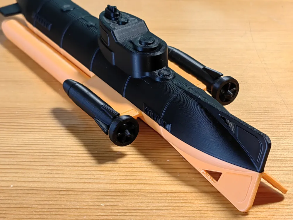 German WWII Mini Submarine by 天门计划 MakerWorld: Download Free 3D Models