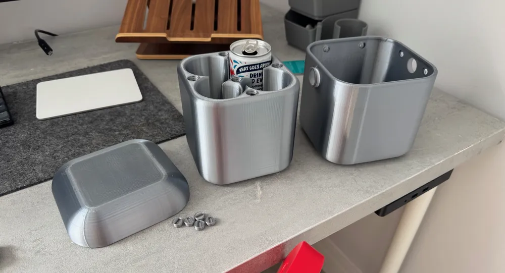 Slim can (250mL) cooler - Ice Pack + double walled - Free 3D Print ...