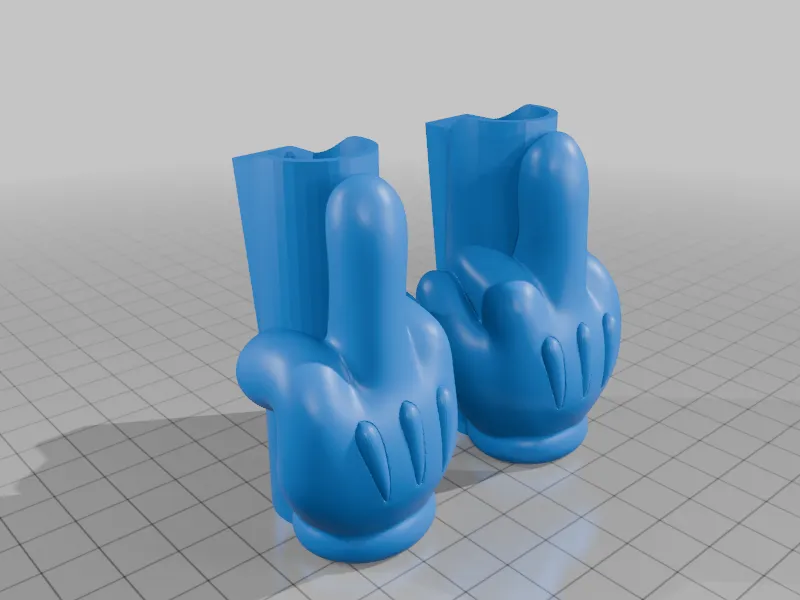 3Dプリント [クリッパースリーブ] ミッキーマウス - 中指立て - 無料3Dモデル -MakerWorld