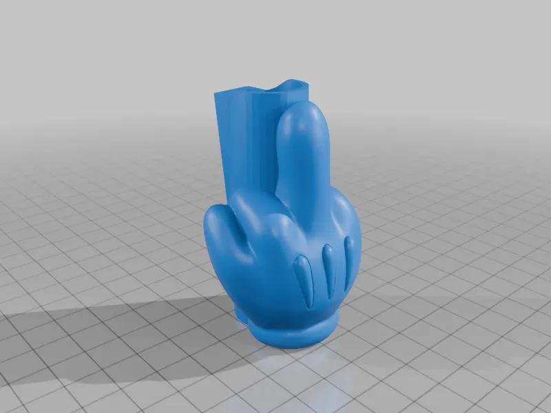 3Dプリント [クリッパースリーブ] ミッキーマウス - 中指立て - 無料3Dモデル -MakerWorld
