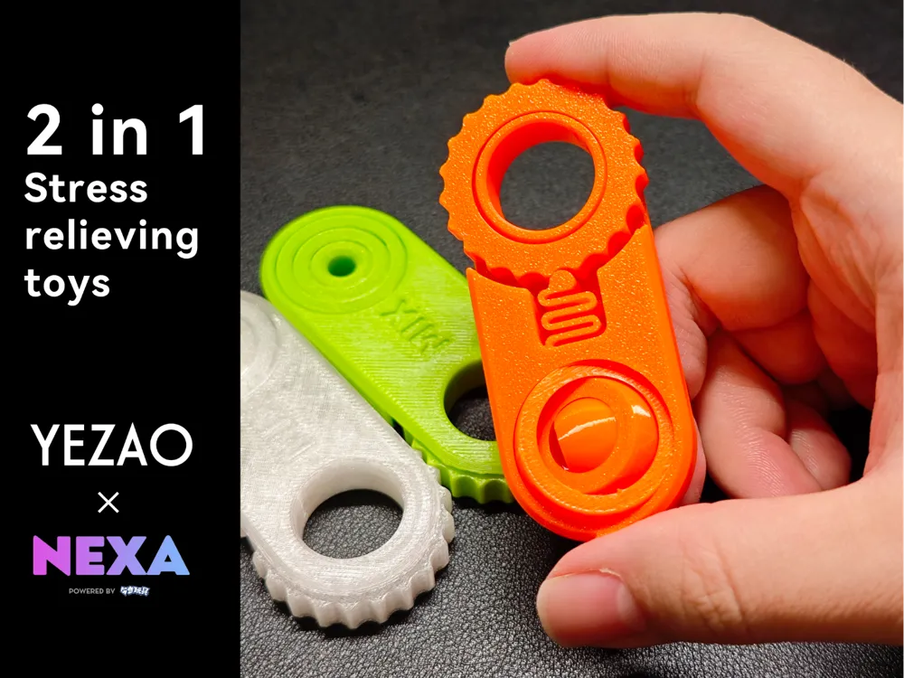 Two-in-one Fidget Toy-TWO in one stress relieving toy-AIINEW by YEZAO MakerWorld: Download Free ...