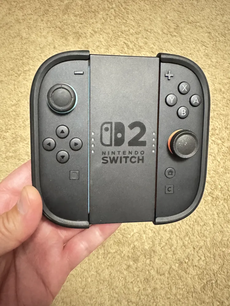 Nintendo Switch 2 Joy Con Grip Back Cover - Free 3D Print Model ...
