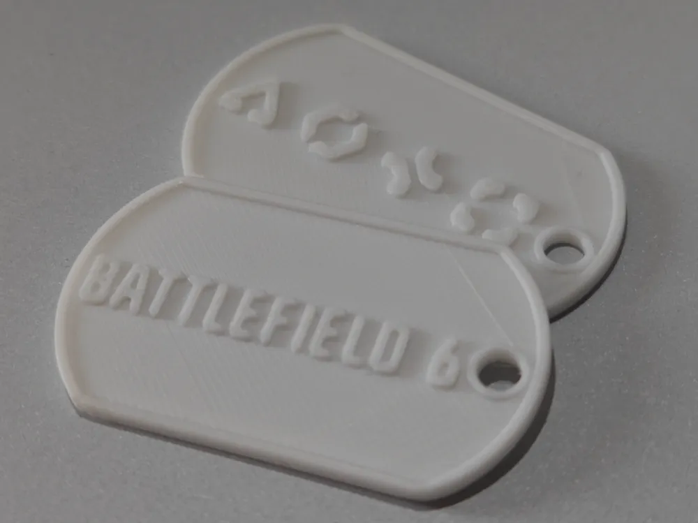 Battlefield 6 dog tag by BK9 MakerWorld: Download Free 3D Models