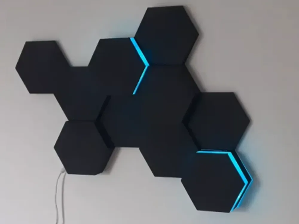 Hexagonal LED Panel by Tim_bricolage MakerWorld: Download Free 3D Models