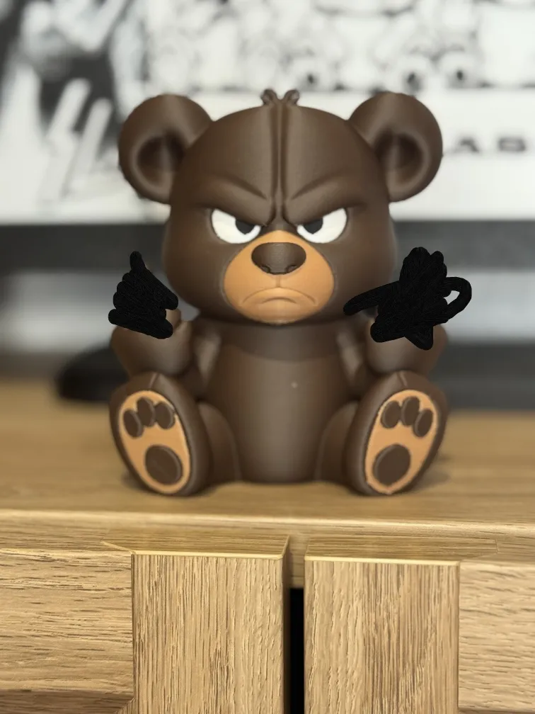 The Grumpy Bear - The Grumbler by Lemmy3DPrint MakerWorld: Download ...