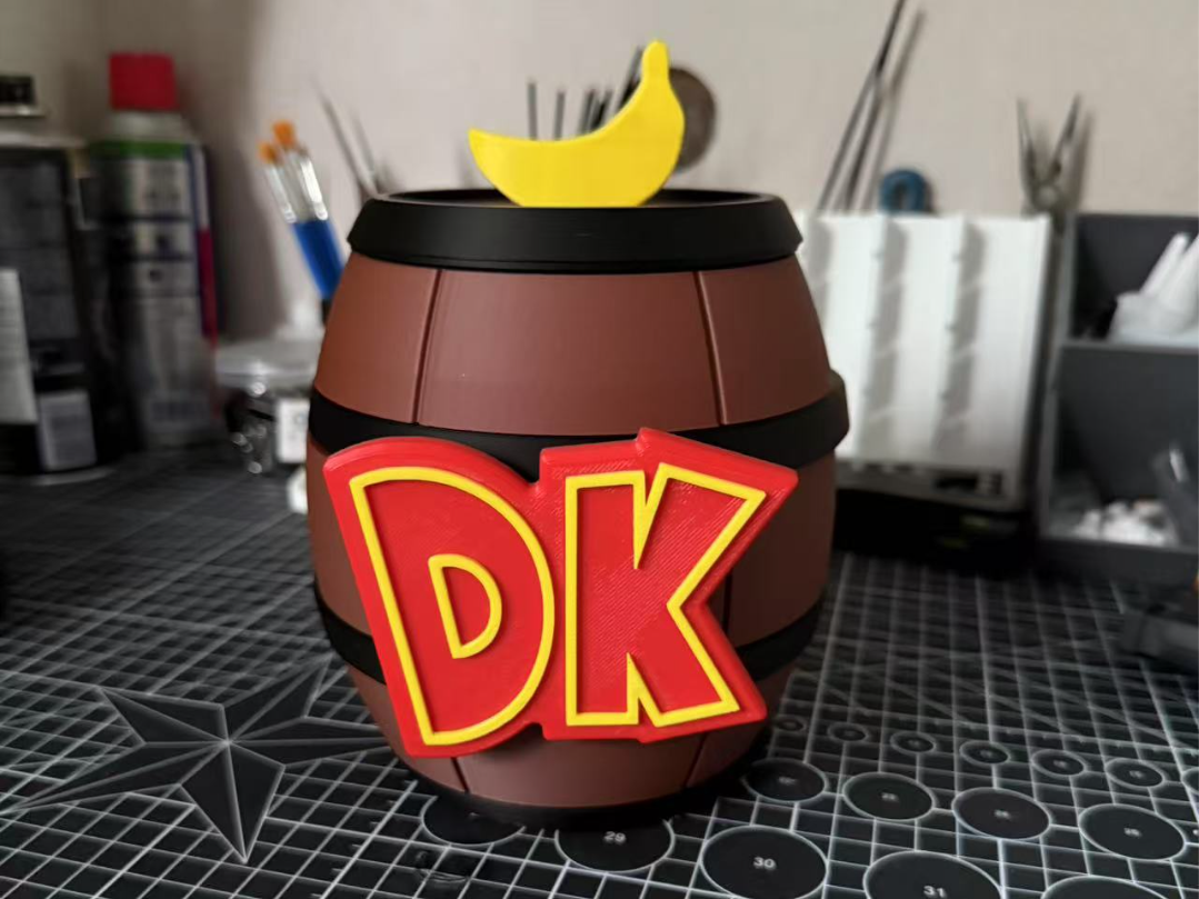 Donkey Kong: DK barrel by DLL MakerWorld: Download Free 3D Models