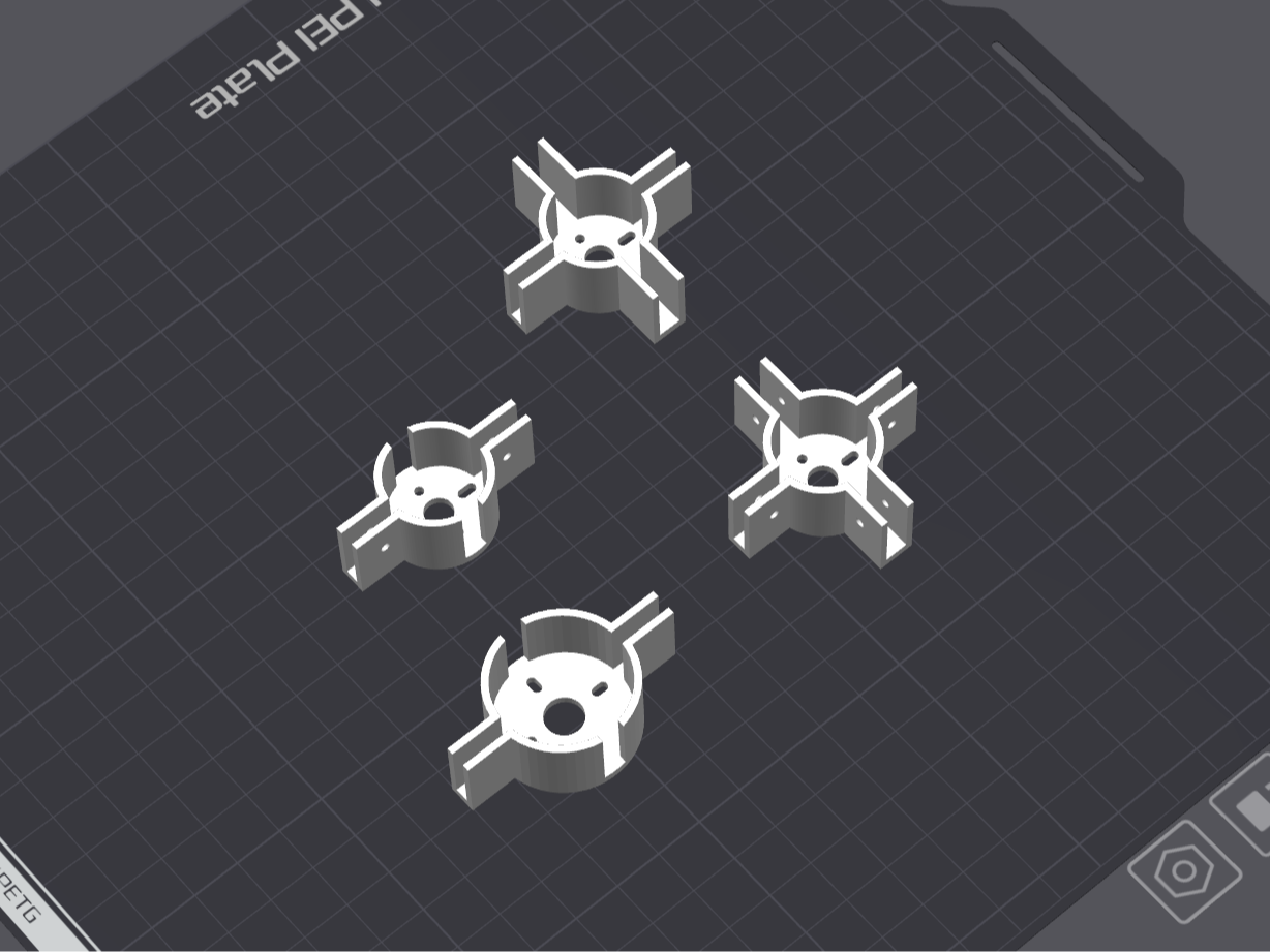 Cross and Flat Motor Mount 1212 and 1619 by Lee MakerWorld: Download ...