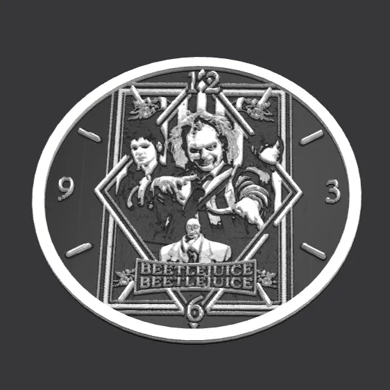 Beetlejuice Beetlejuice Clock by CréationYT MakerWorld: Download Free ...
