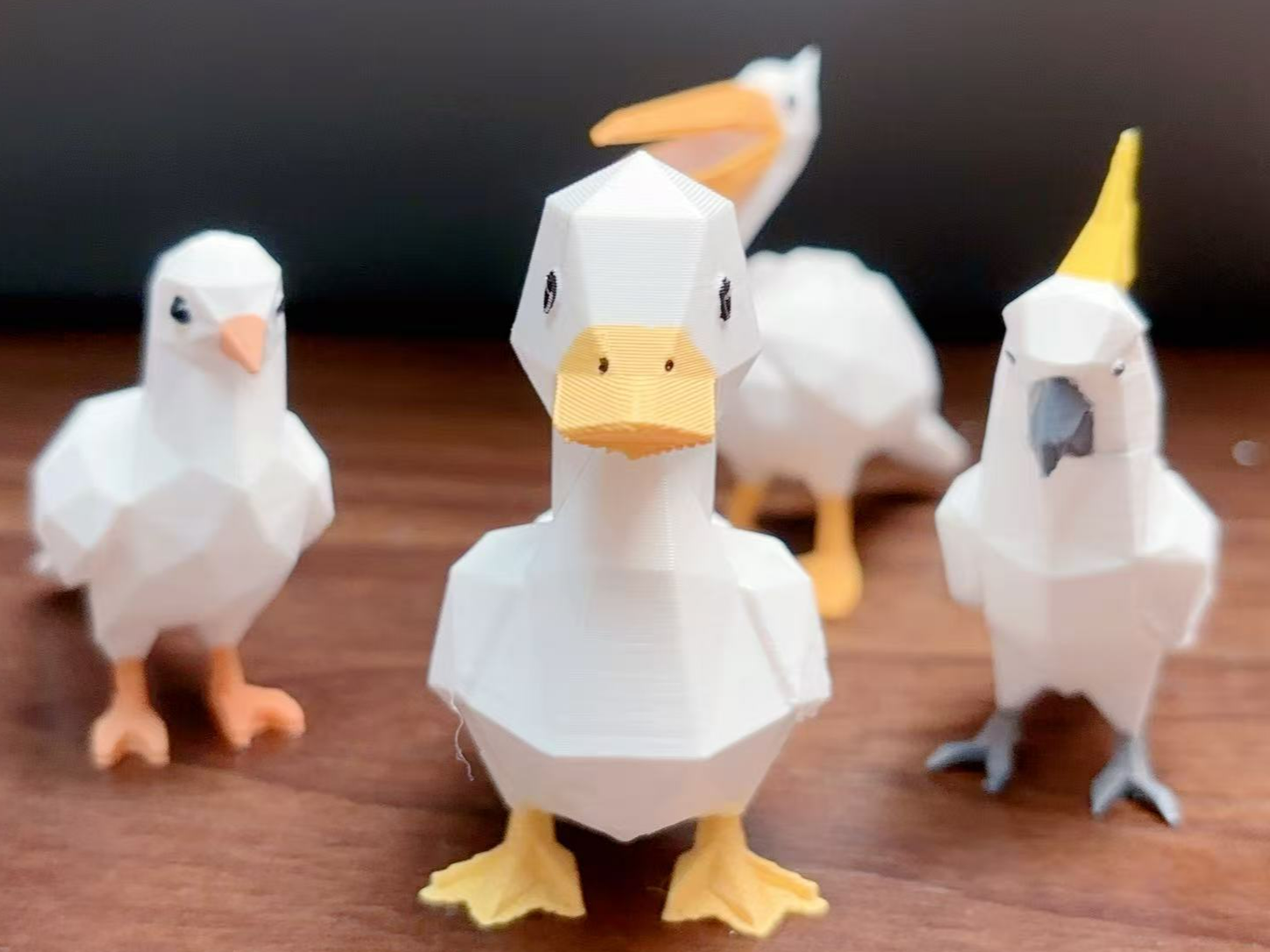 Pato Call de bajo polígono para colorear por MoonMyth MakerWorld ...