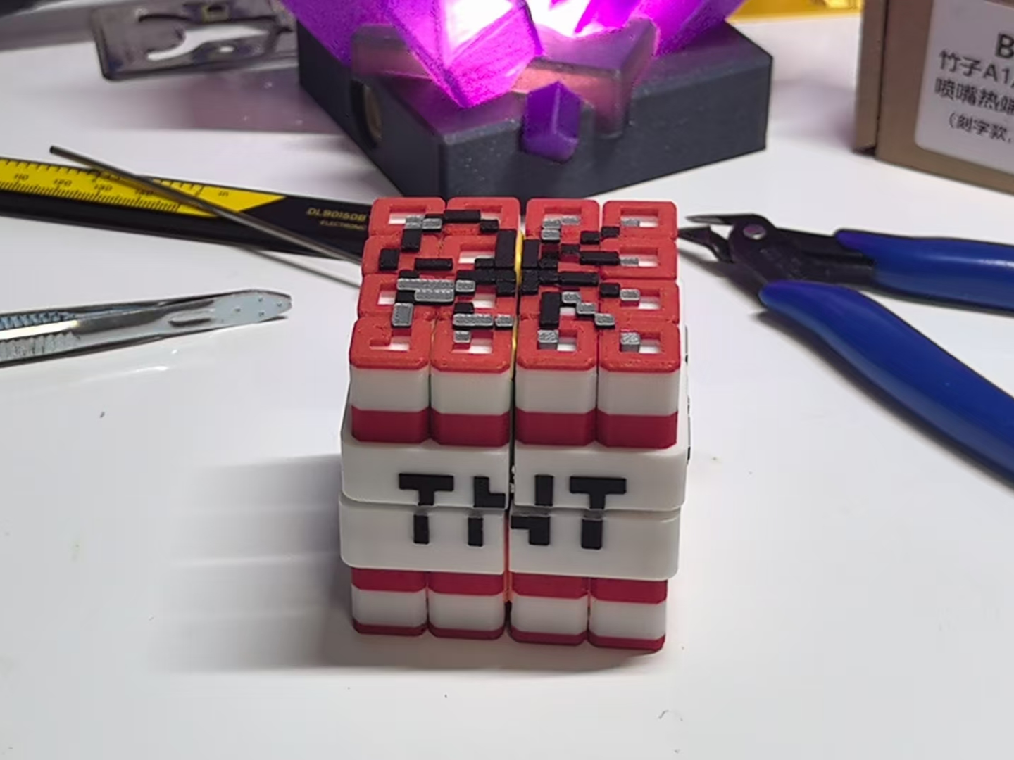 Minecraft TNT Rubik's Cube by user_604655164 MakerWorld: Download Free ...