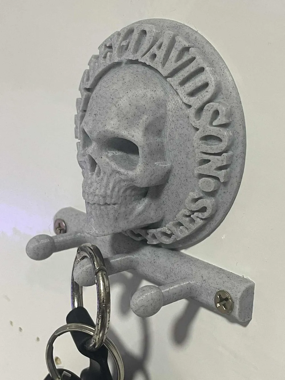 Harley Davidson Skull Key Holder - Free 3D Print Model - MakerWorld